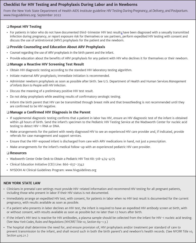 NYSDOH AI HIV Testing During Pregnancy checklist_4-23-2024_HG ...